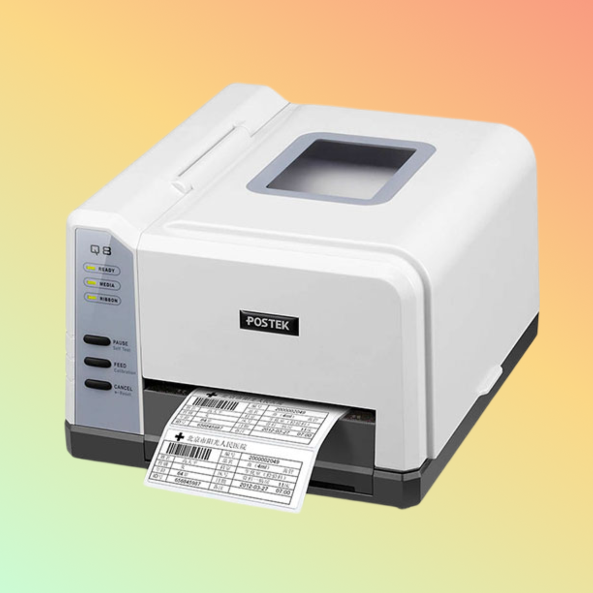 Postek Q8/200 Compact Barcode Label Printer - 203 dpi, Thermal Transfer ...