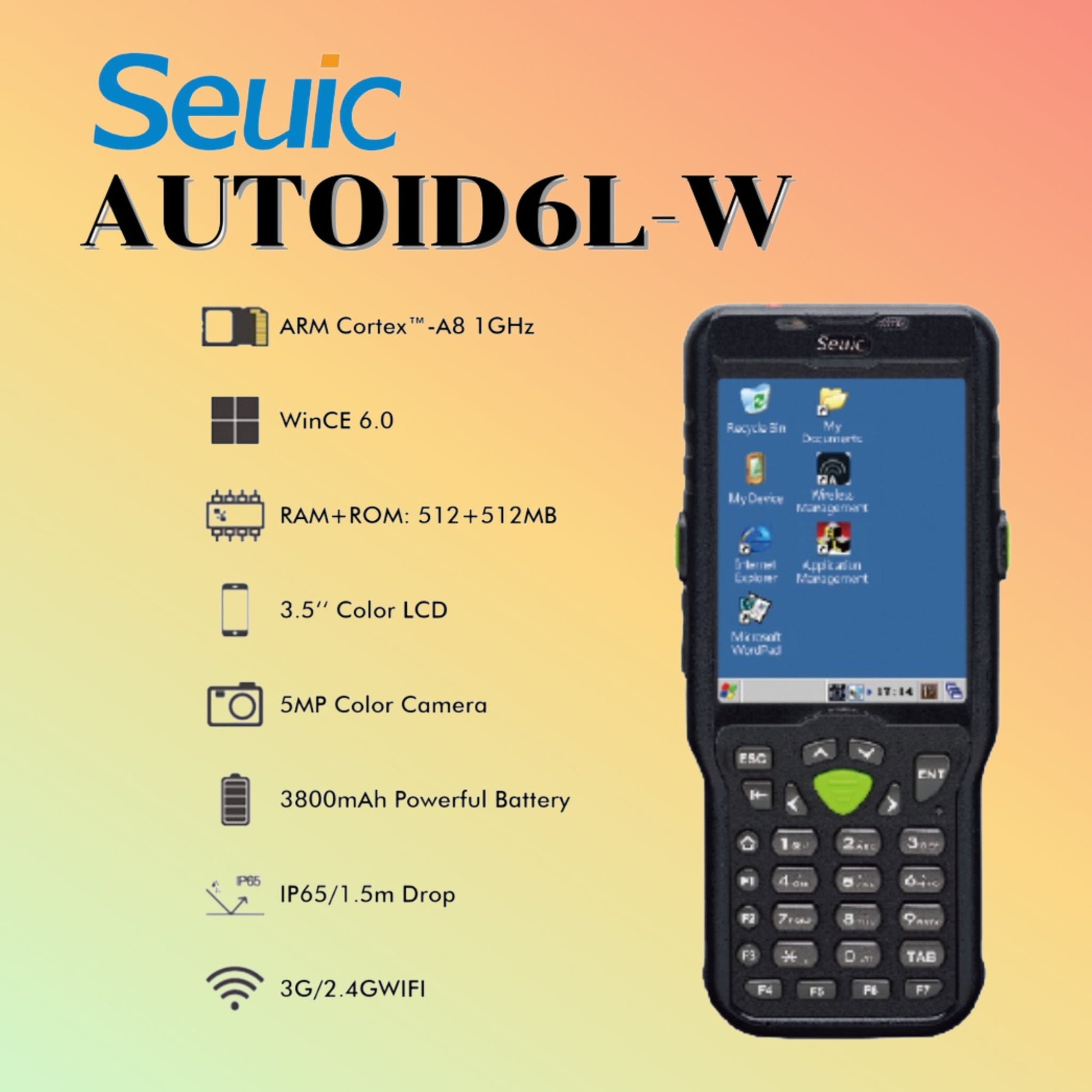 Seuic AutoID 6L-W WinCE Handheld Terminal